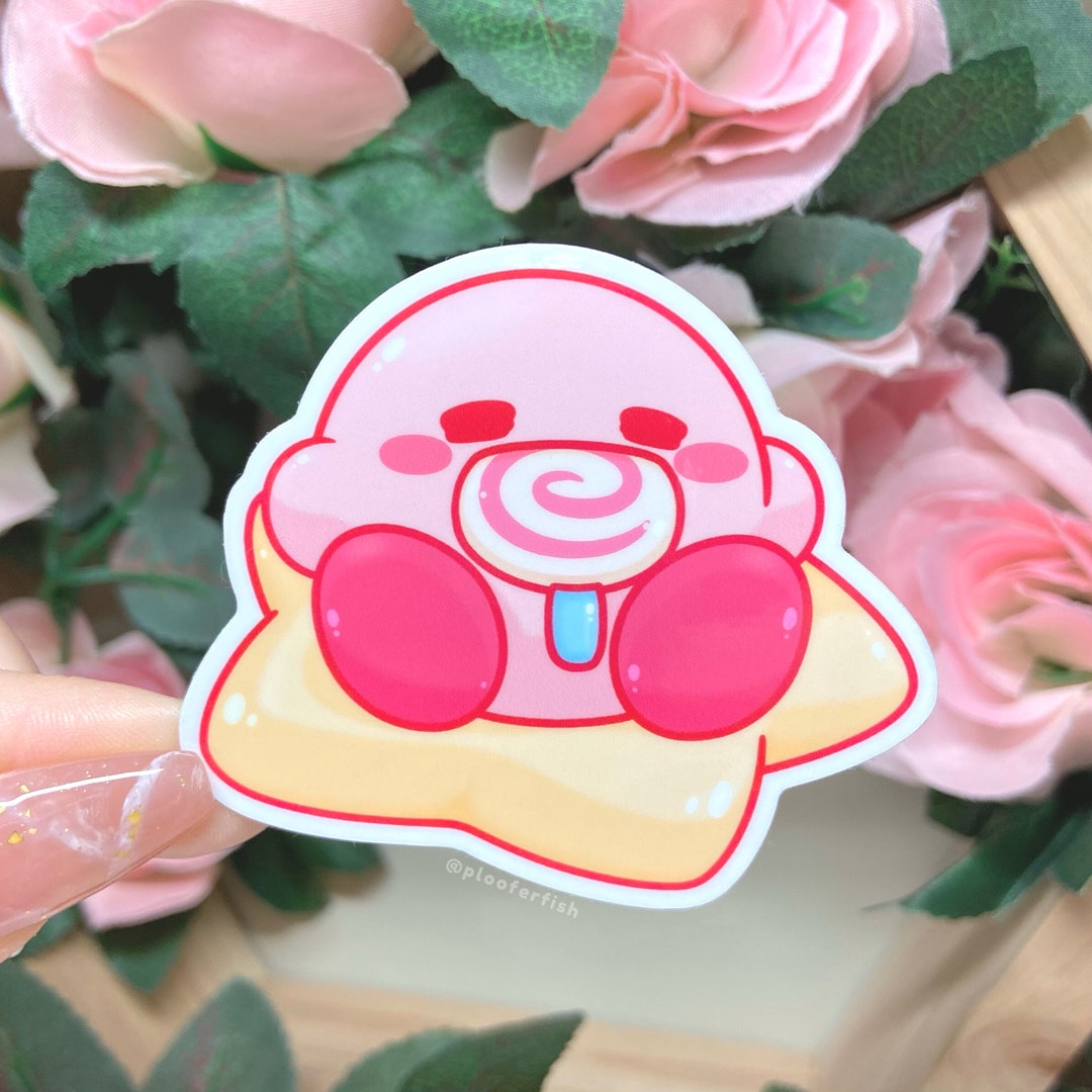 Sleepy Kirbo + Lollipop Stickers | BUY 3 GET 1 FREE | Cute Glossy ...