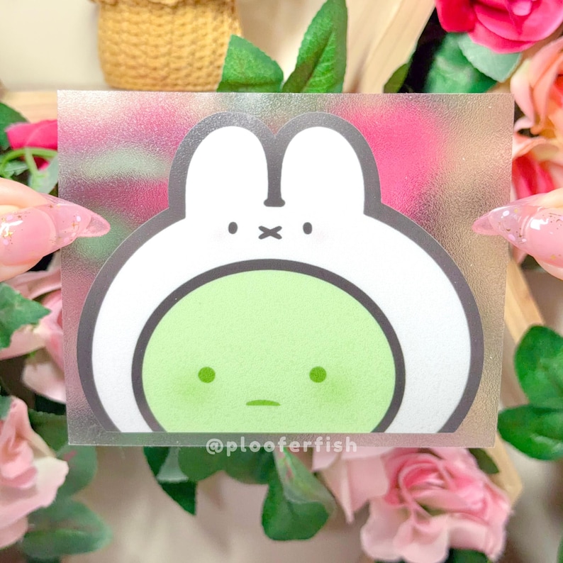 Smiski Miffy Large Peeker Stickers | Cute Glossy Waterproof ...