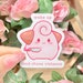 Kirbo Squishy Large Peeker Stickers | Cute Glossy Waterproof ...