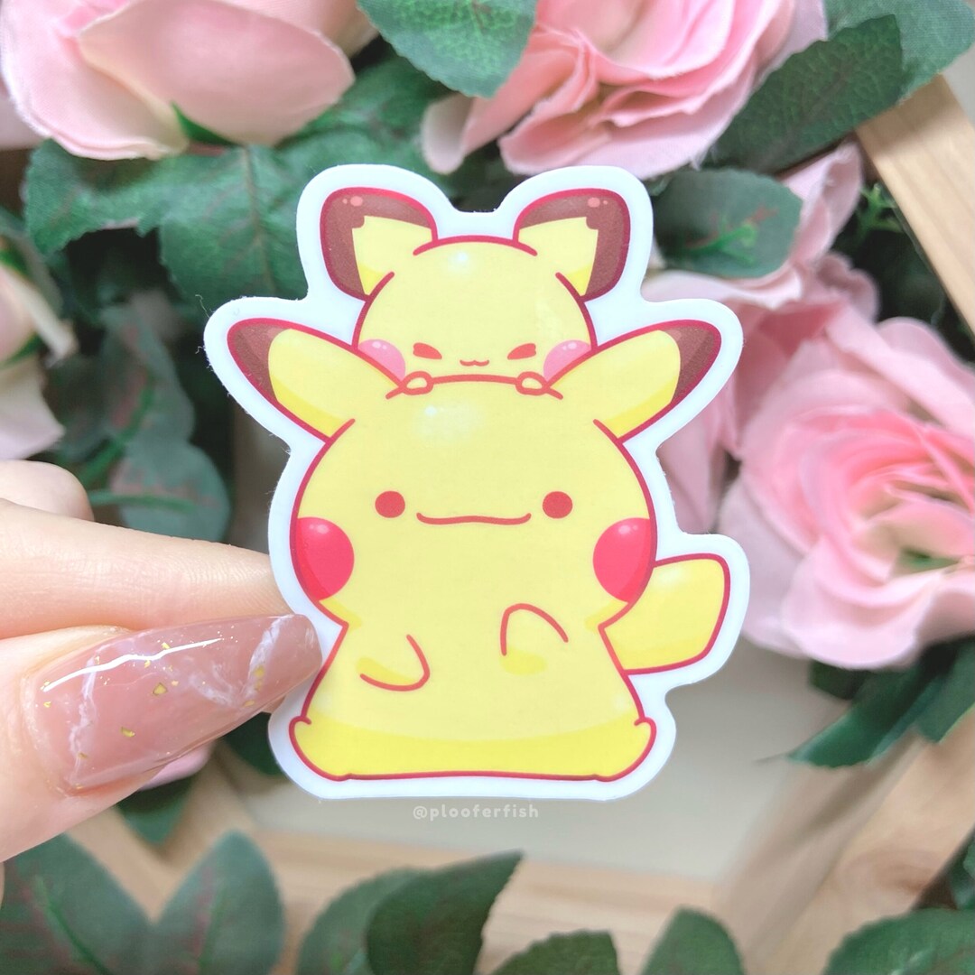 Dittochu & Pichu Stickers | BUY 3 GET 1 FREE | Cute Glossy Waterproof ...