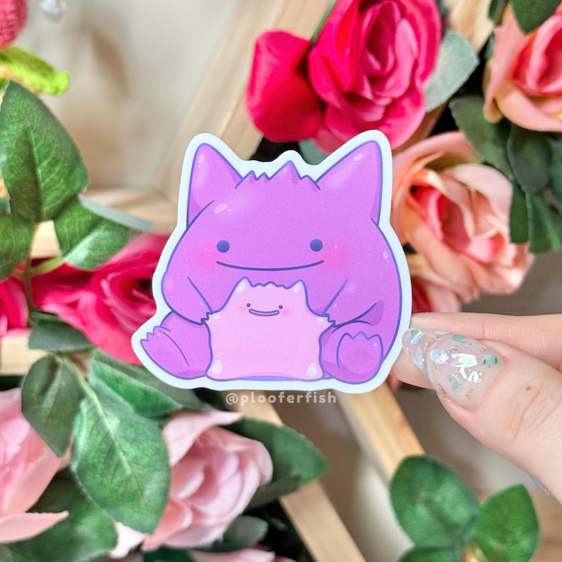 Ditto Gengar Stickers | BUY 3 GET 1 FREE | Cute Matte Waterproof ...
