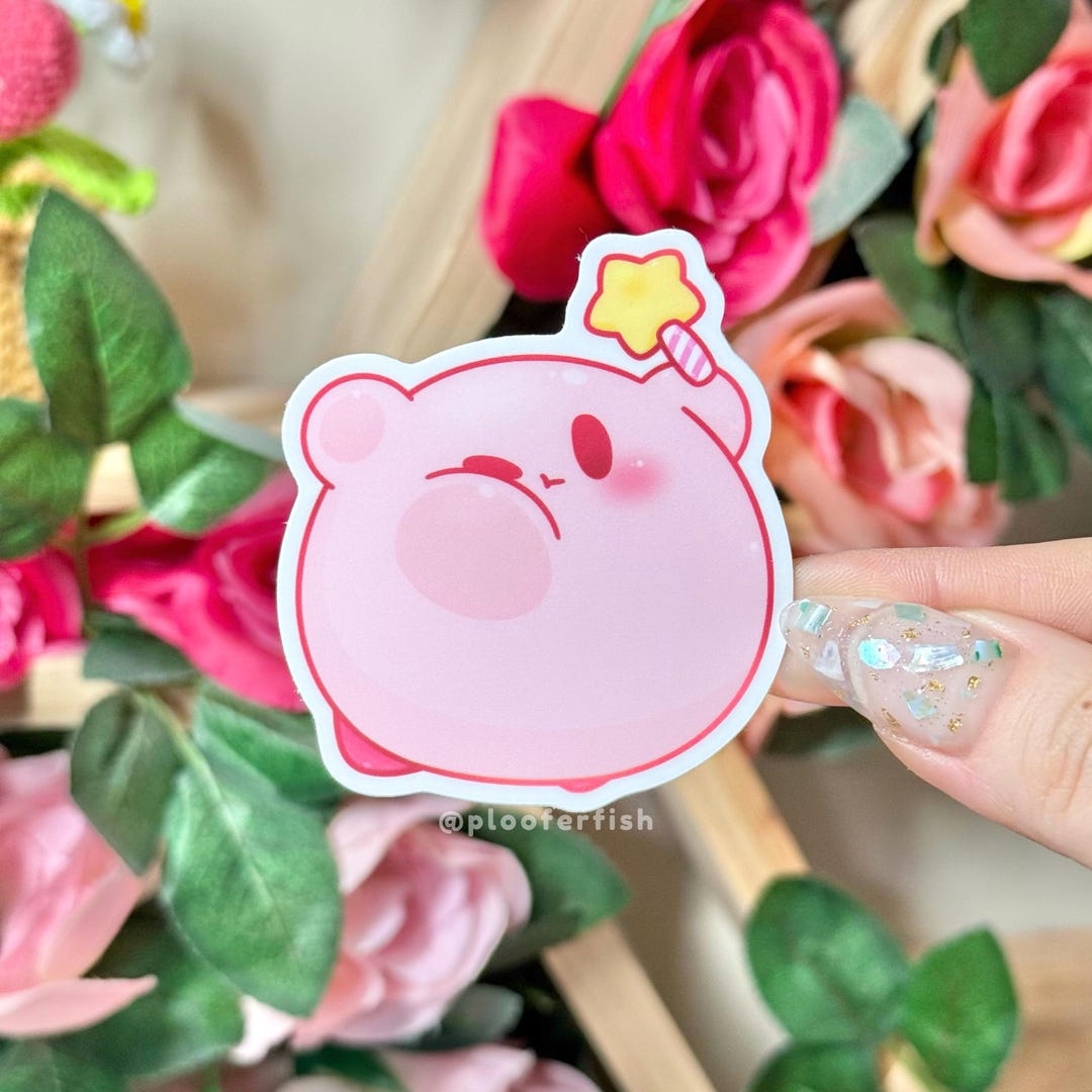 Kirbo Squishy Stickers | BUY 3 GET 1 FREE | Cute Matte Waterproof ...