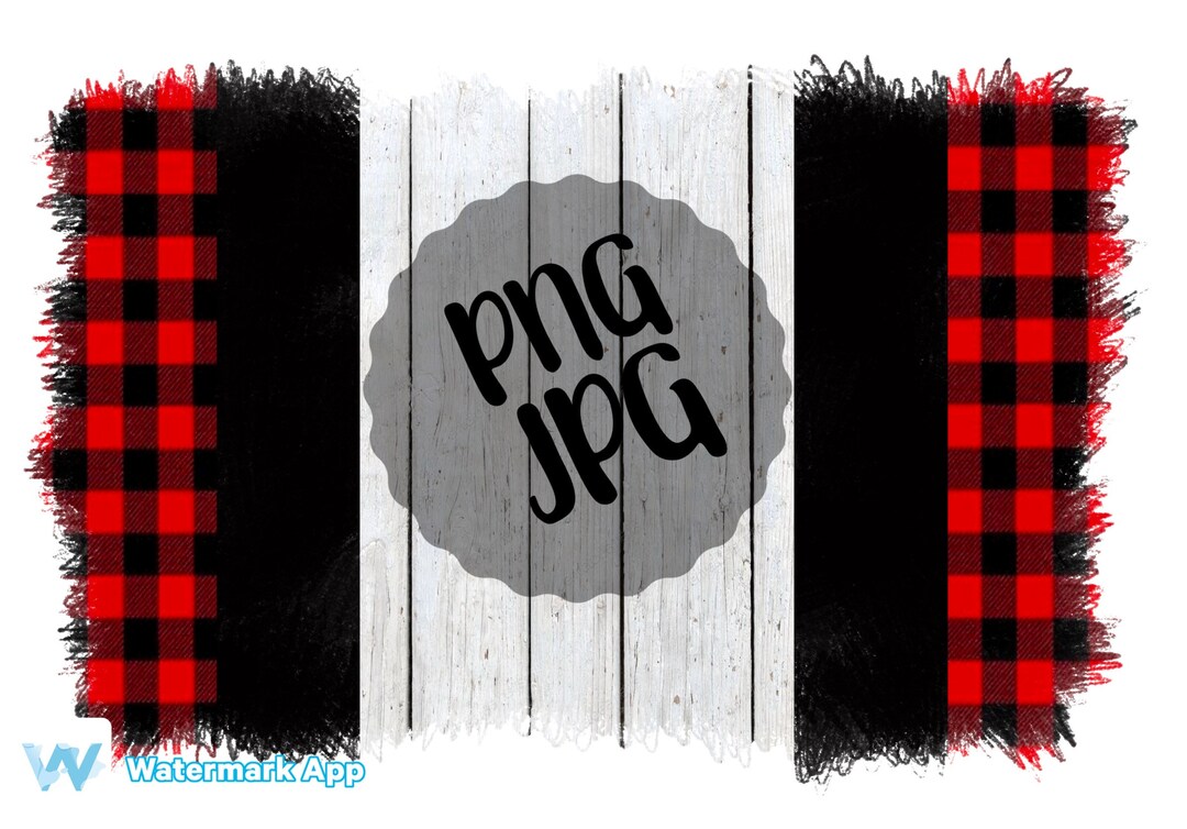 Holiday Buffalo Plaid Shiplap PNG - Etsy