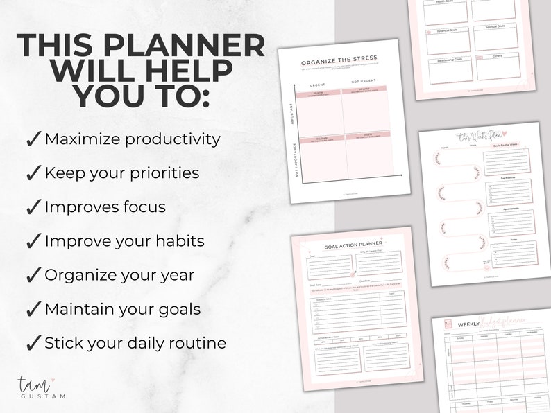 2023 2024 Planner Printable Dated Planner 2023 Daily Weekly - Etsy