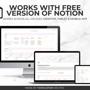 GTD Notion Template GTD Notion Dashboard GTD Planner - Etsy