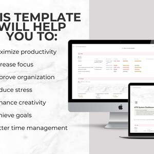 GTD Notion Template GTD Notion Dashboard GTD Planner - Etsy
