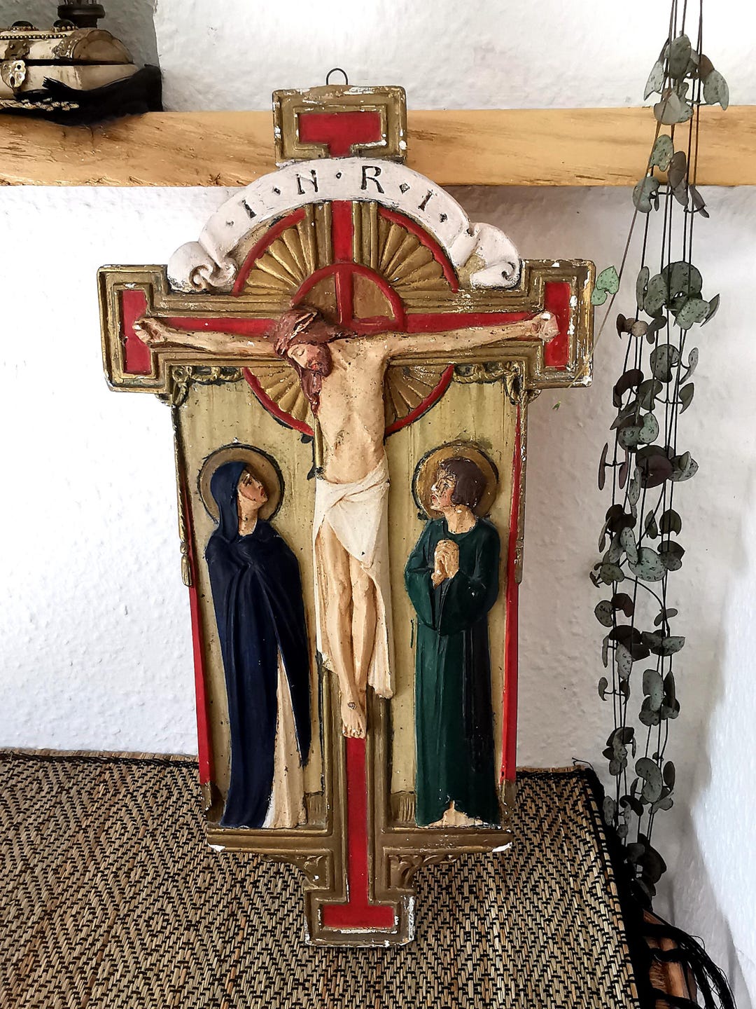 Very Rare Catholic Church Artifact Jesus on Cross - Etsy