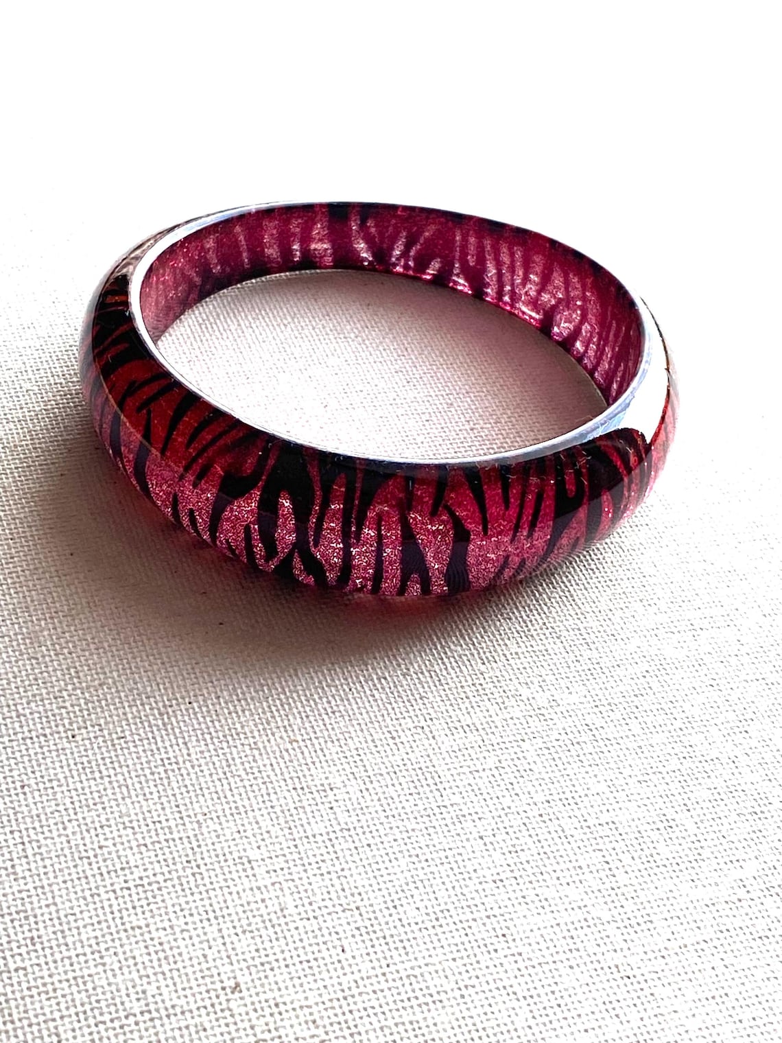 Zebra Print Animal Print Bangle Fashion Bracelet Bangle Women Summer ...
