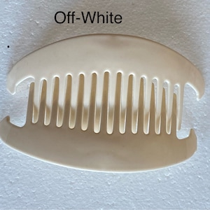 Extra Large Big Flexible Bendable Plastic Banana Hair Comb Clip Women ...