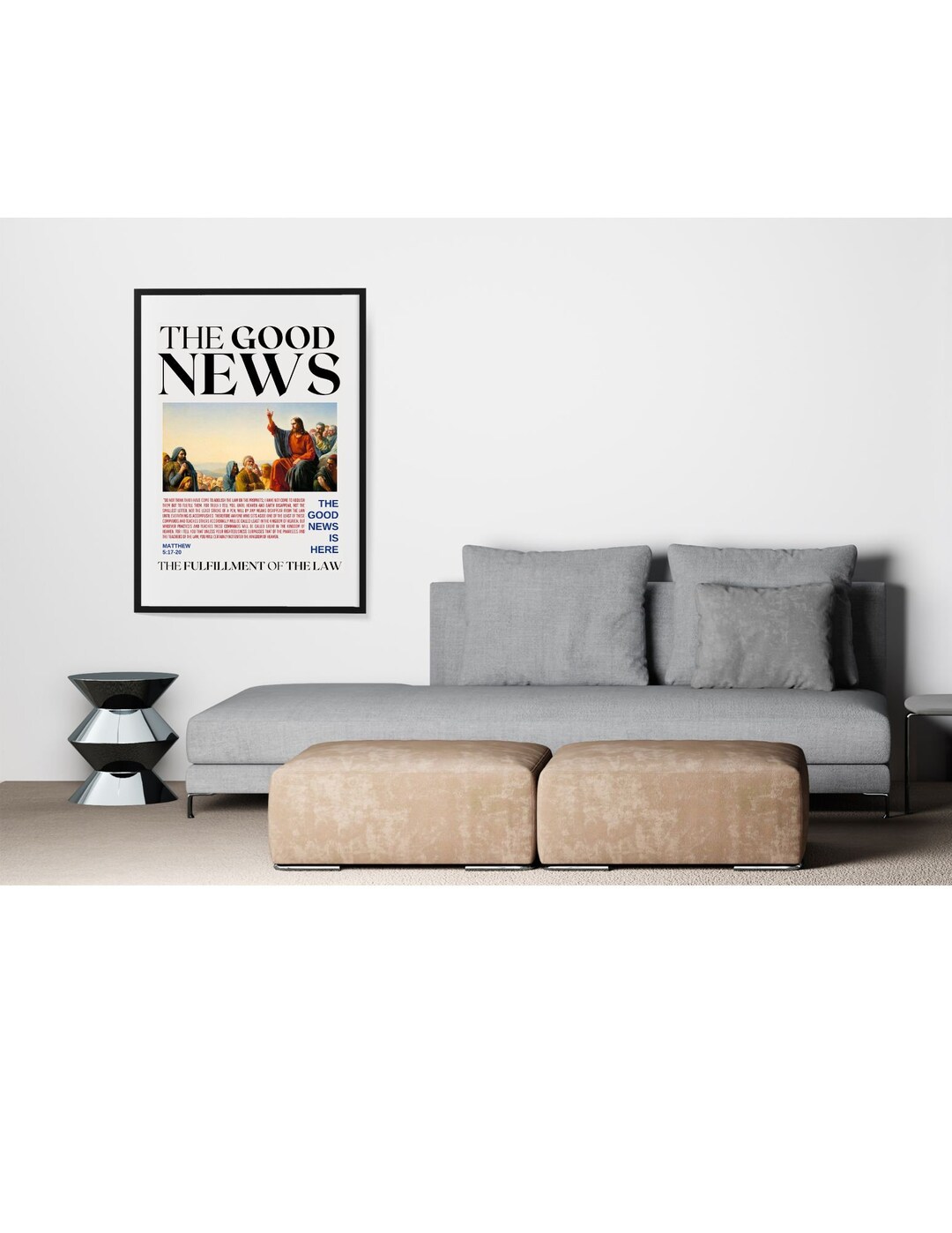 Christian Poster the Good News - Etsy