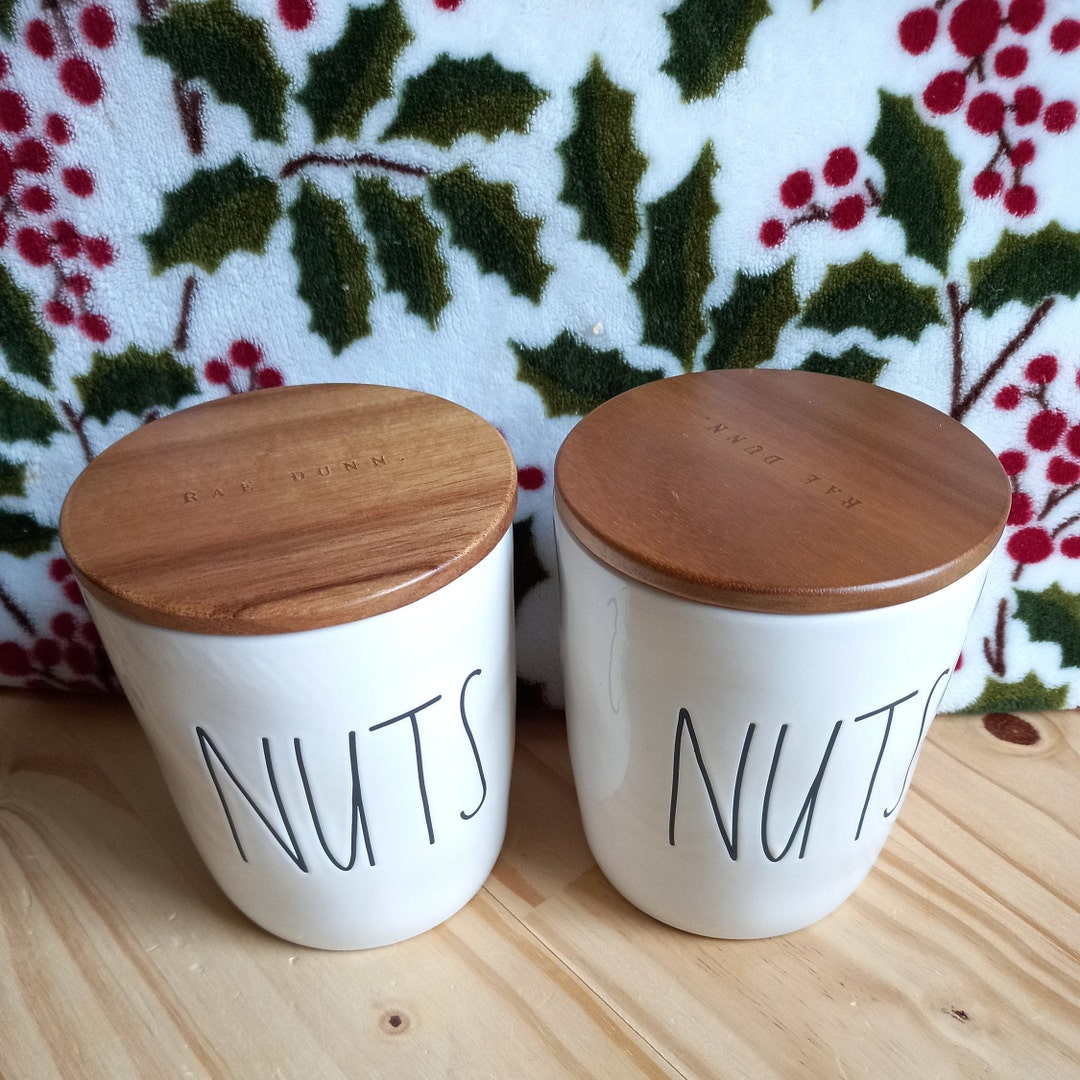 Rae Dunn Nuts Canister.set 2 - Etsy