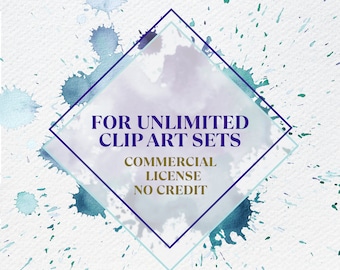 Commercial License Unlimited Clip Art Sets - Etsy