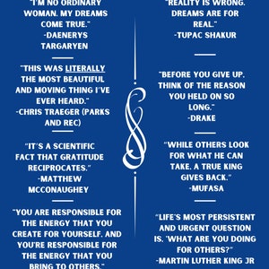ENFJ Quotes From Famous Enfjs - MBTI Art Poster - Etsy