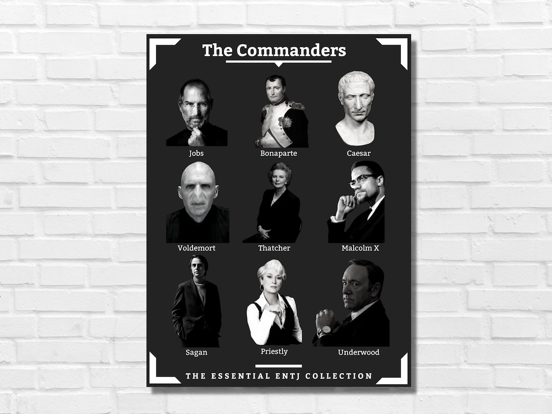 The Essential Commander ENTJ Collection MBTI Wall Art - Etsy