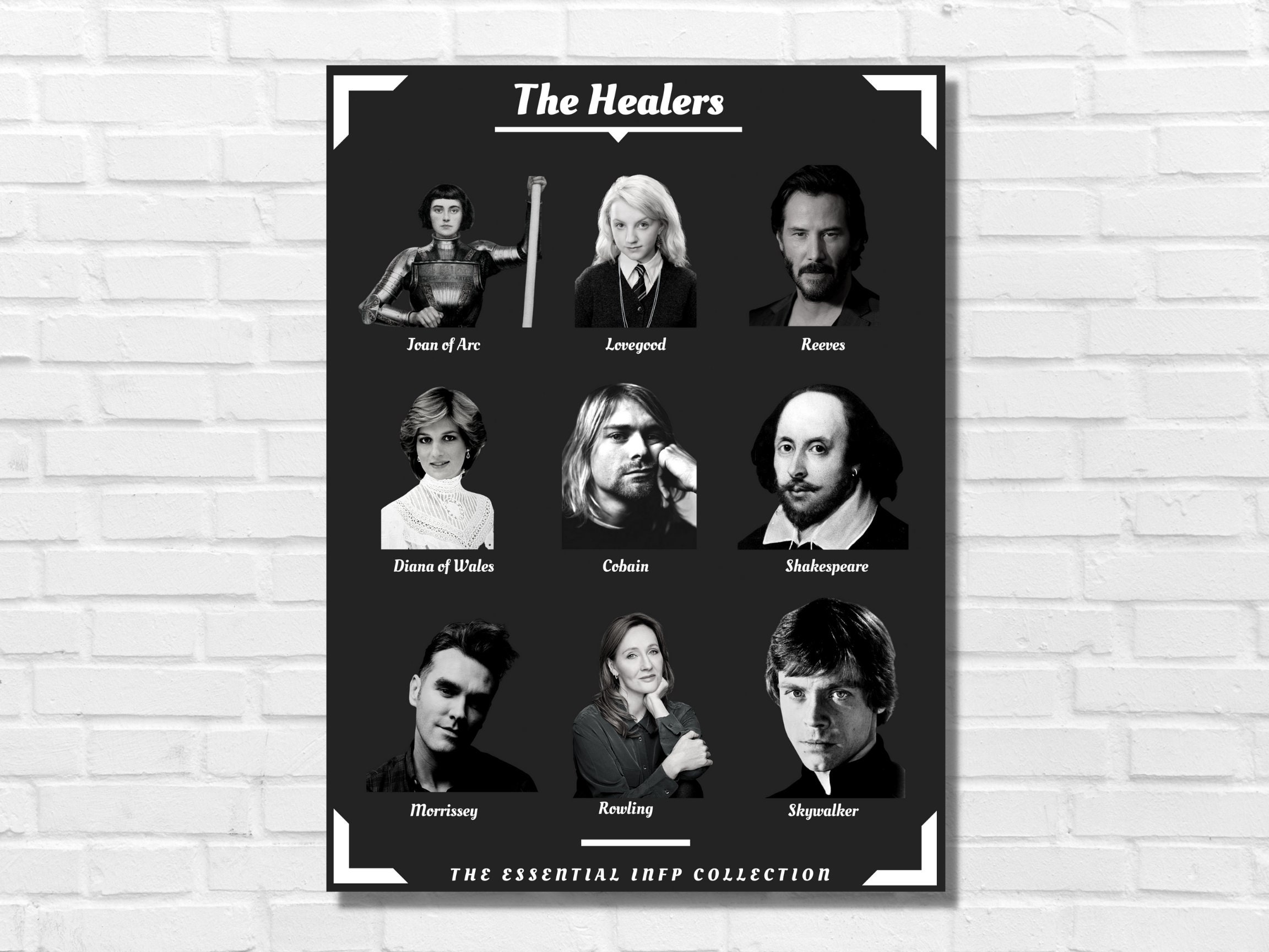 The Essential Healer (INFP) Collection | MBTI Wall Art | INFP Poster - Etsy