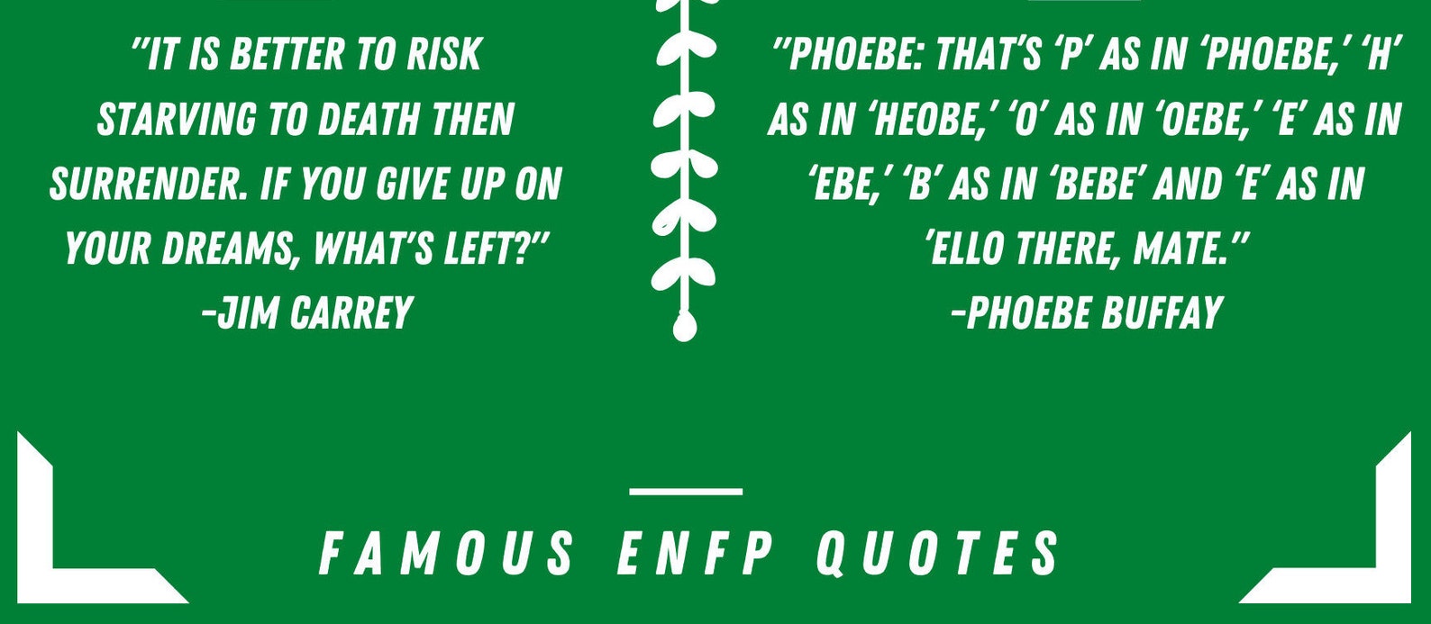 ENFP Quotes From Famous Enfps - MBTI Art Poster - Etsy