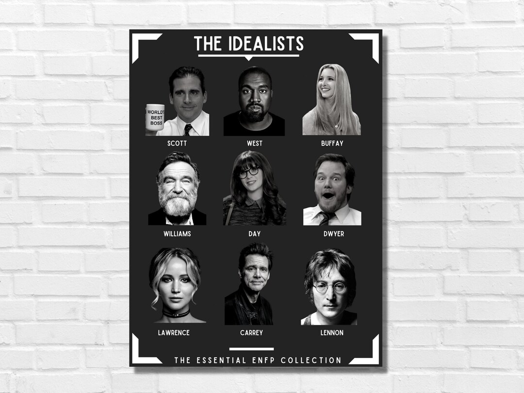 The Essential Idealist ENFP Collection MBTI Wall Art ENFP Poster - Etsy