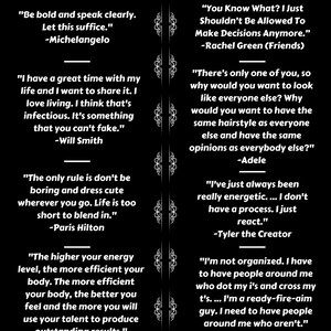 ESFP Quotes From Famous Esfps - MBTI Art Poster - Etsy
