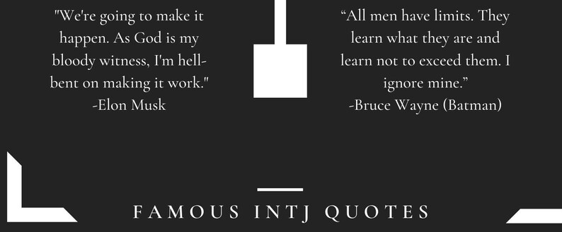 INTJ Quotes From Famous Intjs MBTI Art Poster - Etsy