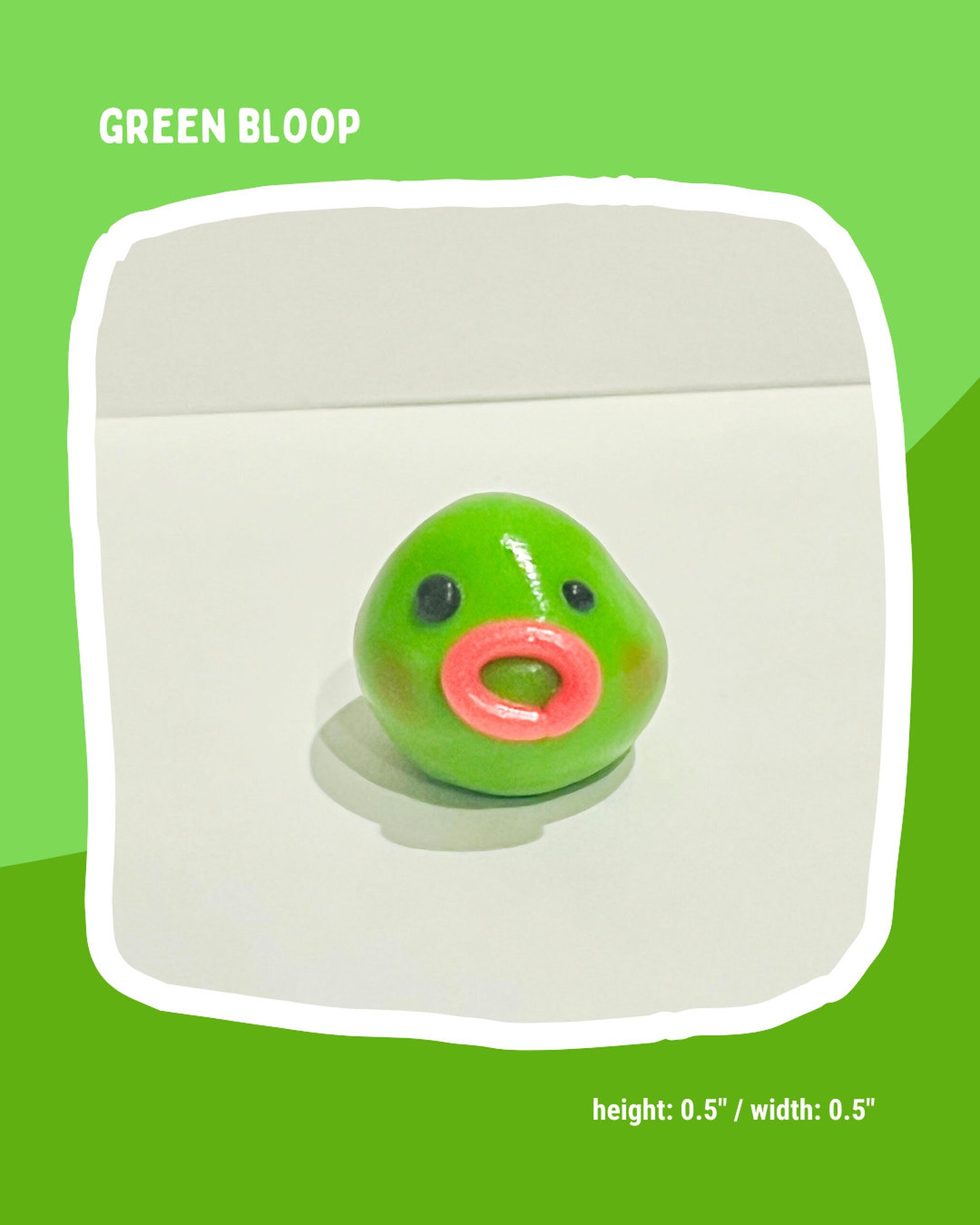 Emotional Support Bloops Handmade Polymer Clay Figurine Tiny Clay Blobs ...