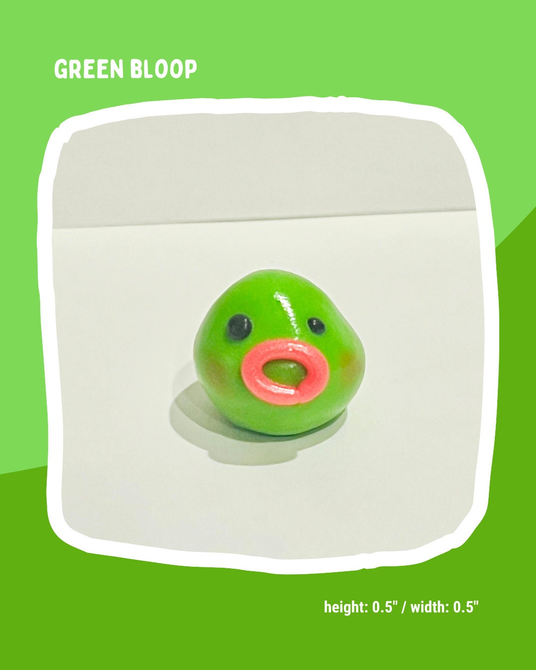 Emotional Support Bloops Handmade Polymer Clay Figurine Tiny Clay Blobs ...