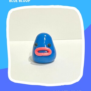 Emotional Support Bloops Handmade Polymer Clay Figurine Tiny Clay Blobs ...