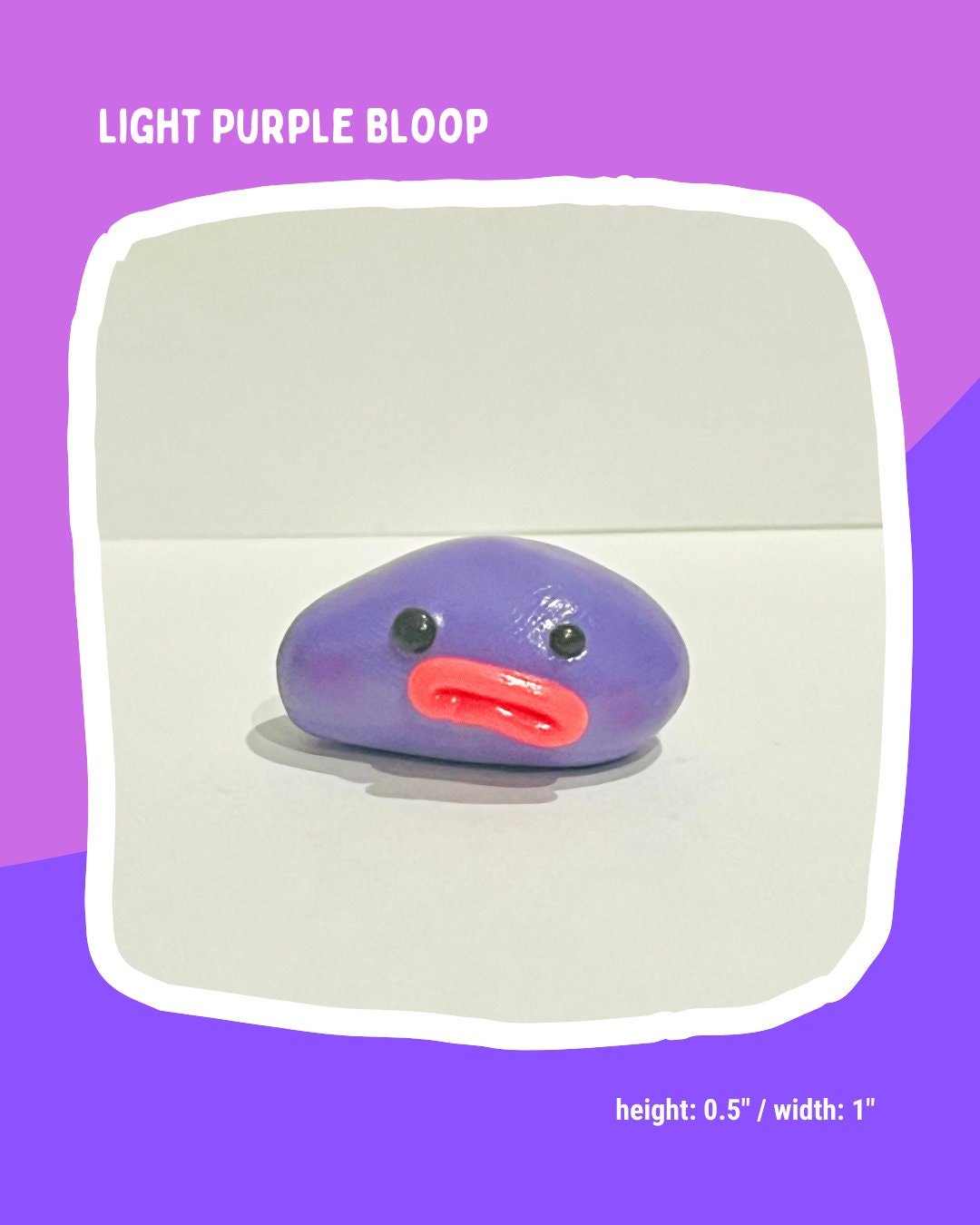 Emotional Support Bloops Handmade Polymer Clay Figurine Tiny Clay Blobs ...