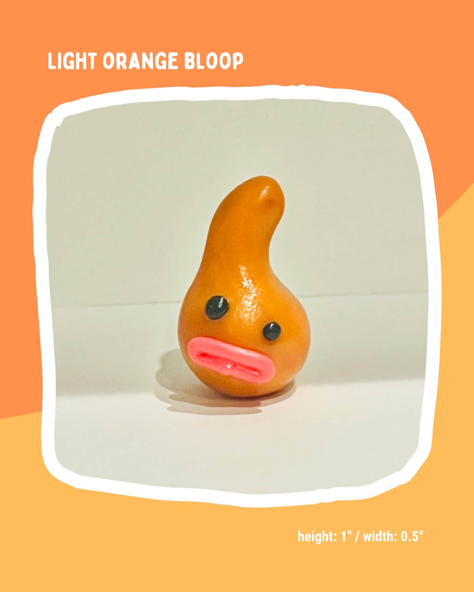 Emotional Support Bloops Handmade Polymer Clay Figurine Tiny Clay Blobs ...