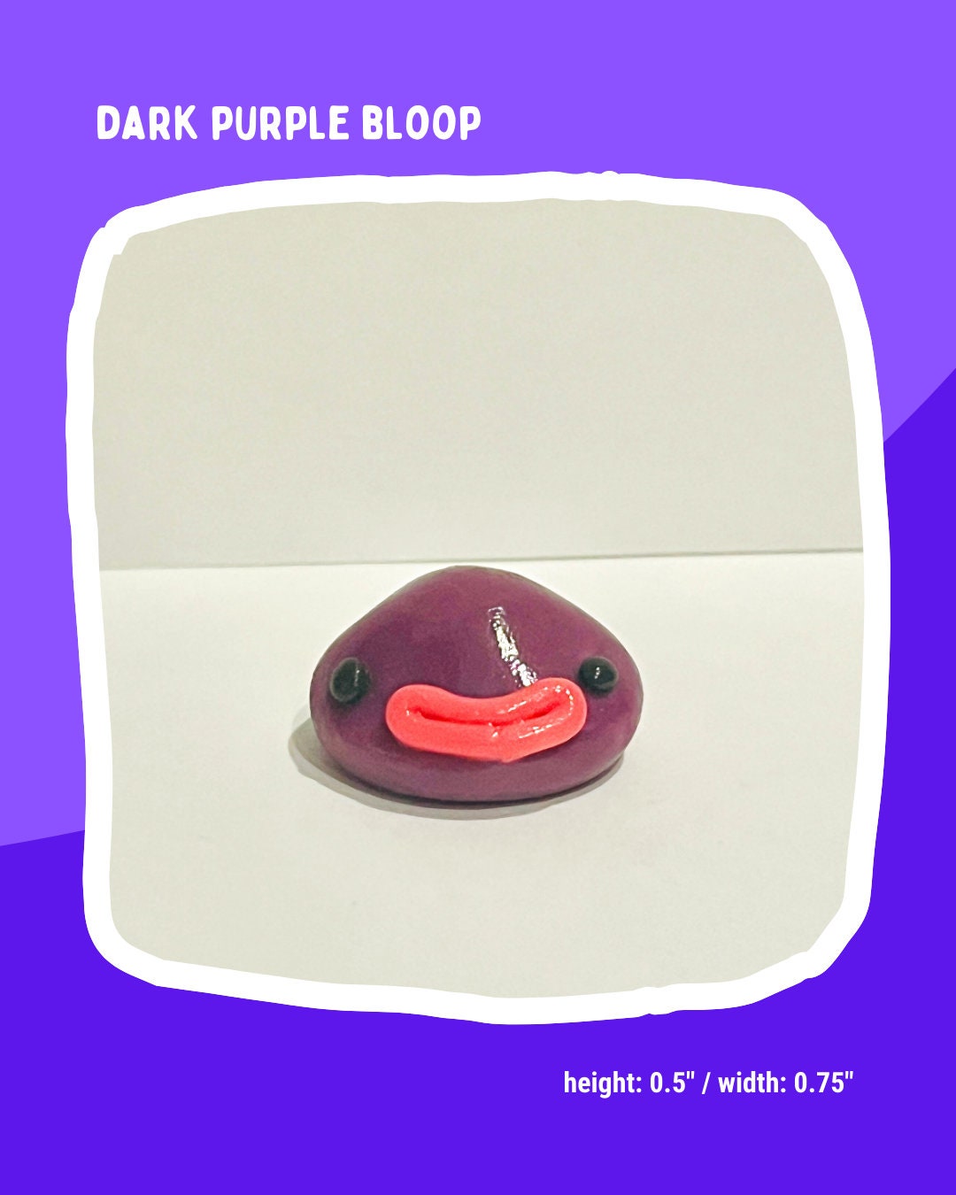 Emotional Support Bloops Handmade Polymer Clay Figurine Tiny Clay Blobs ...