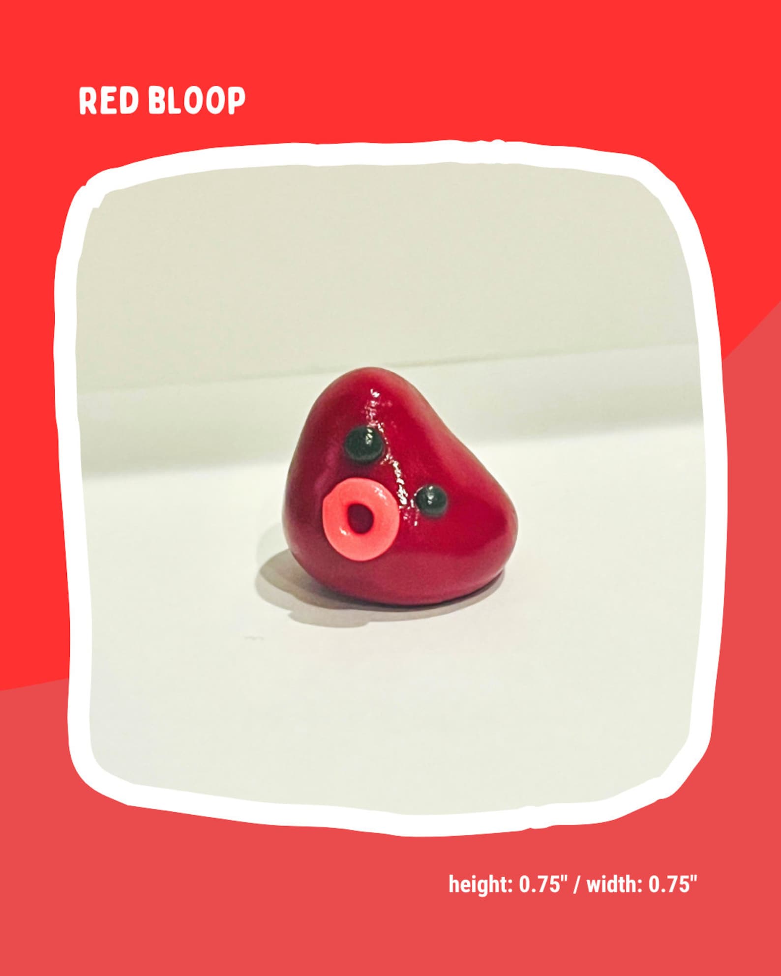 Emotional Support Bloops Handmade Polymer Clay Figurine Tiny Clay Blobs ...