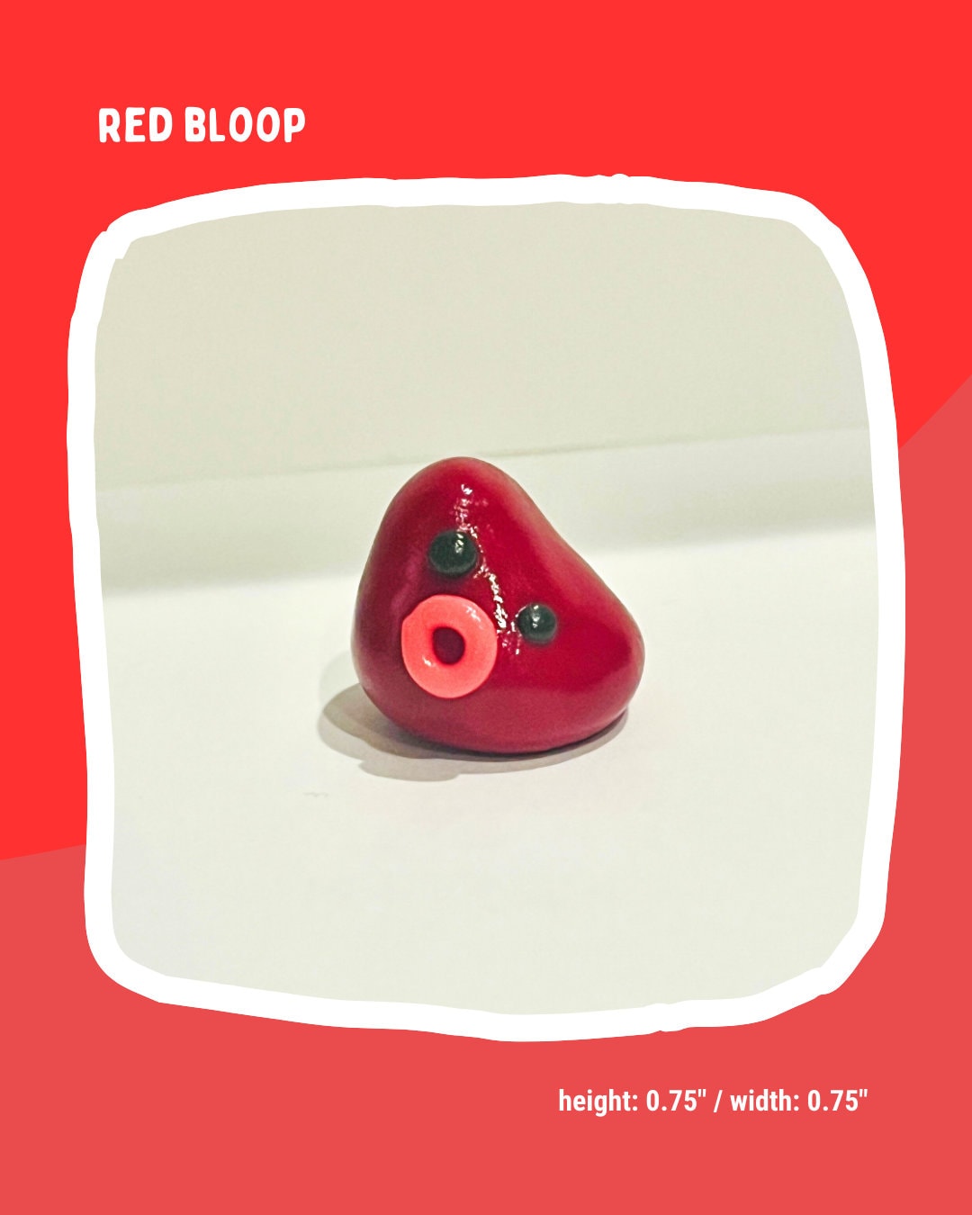 Emotional Support Bloops Handmade Polymer Clay Figurine Tiny Clay Blobs ...