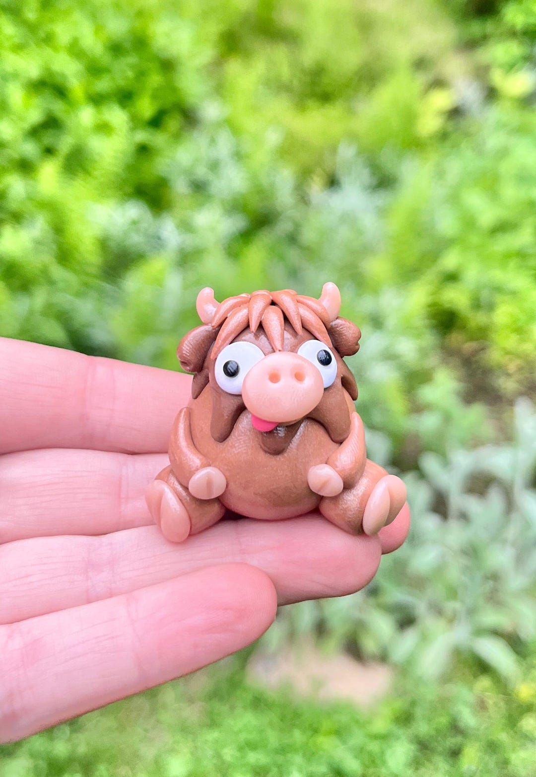 Goofy Highland Cow Desk Buddy - Etsy