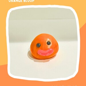 Emotional Support Bloops Handmade Polymer Clay Figurine Tiny Clay Blobs ...