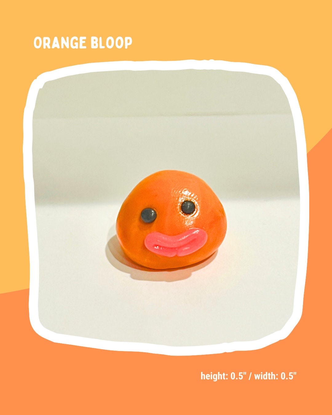 Emotional Support Bloops Handmade Polymer Clay Figurine Tiny Clay Blobs ...