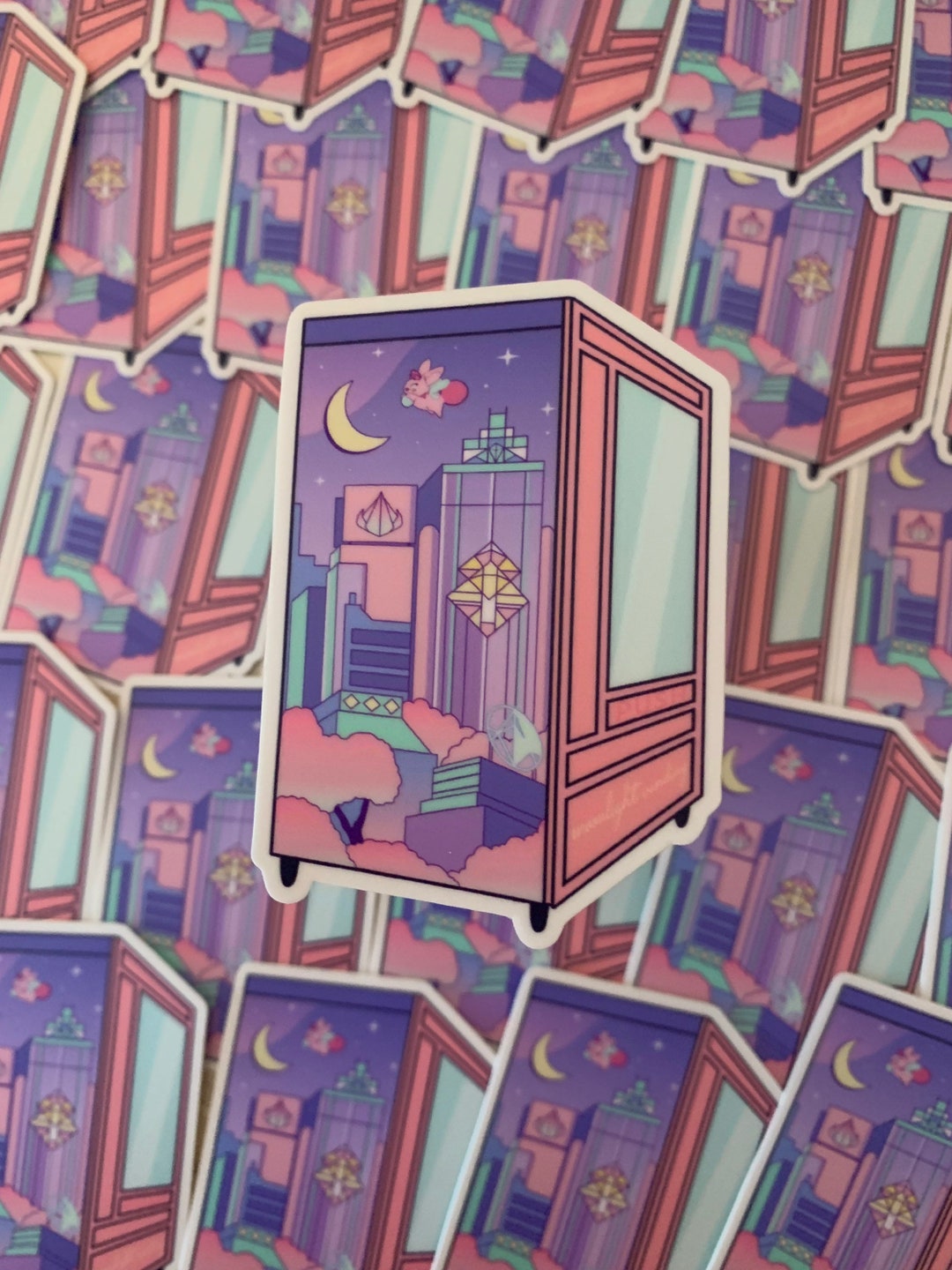 Moonlight Vending Sticker-nova - Etsy