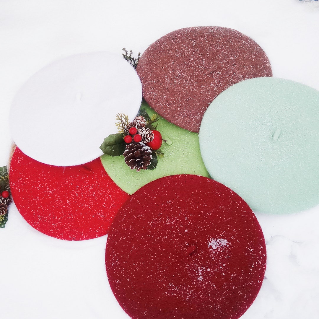 Holiday 100% Solid Wool French Beret Hat Women's Winter Headwear Berets ...