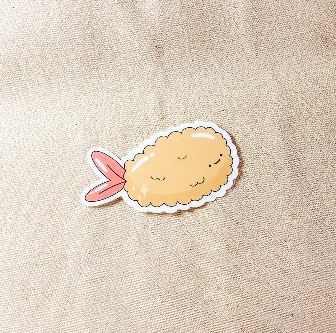Tempura Sticker, Vinyl Sticker, Food, Waterproof/weatherproof - Etsy