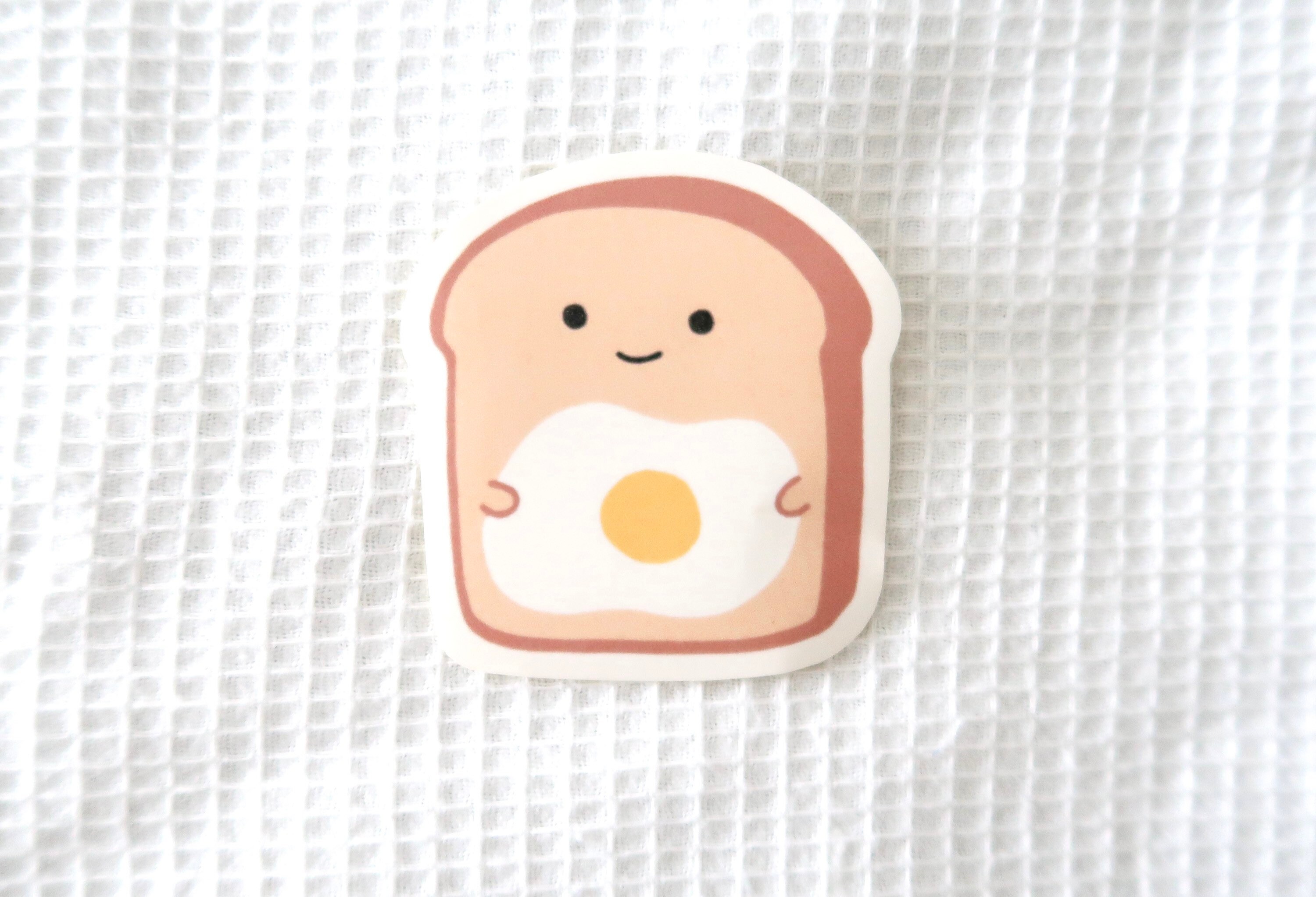 EGG ON TOAST sticker toast sticker egg sticker cute food | Etsy