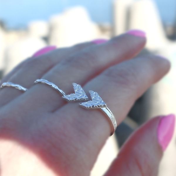 Double Arrow Ring - Etsy