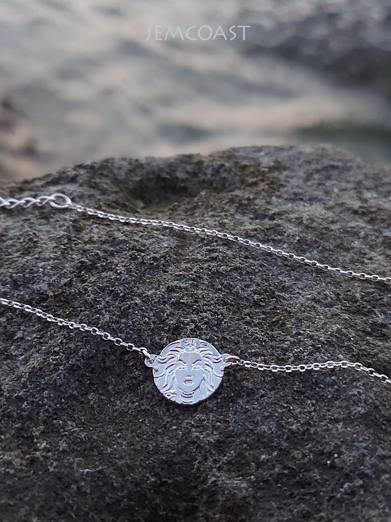 MEDUSA COIN PENDANT Greek Mythology Jewelry Medusa 925 - Etsy