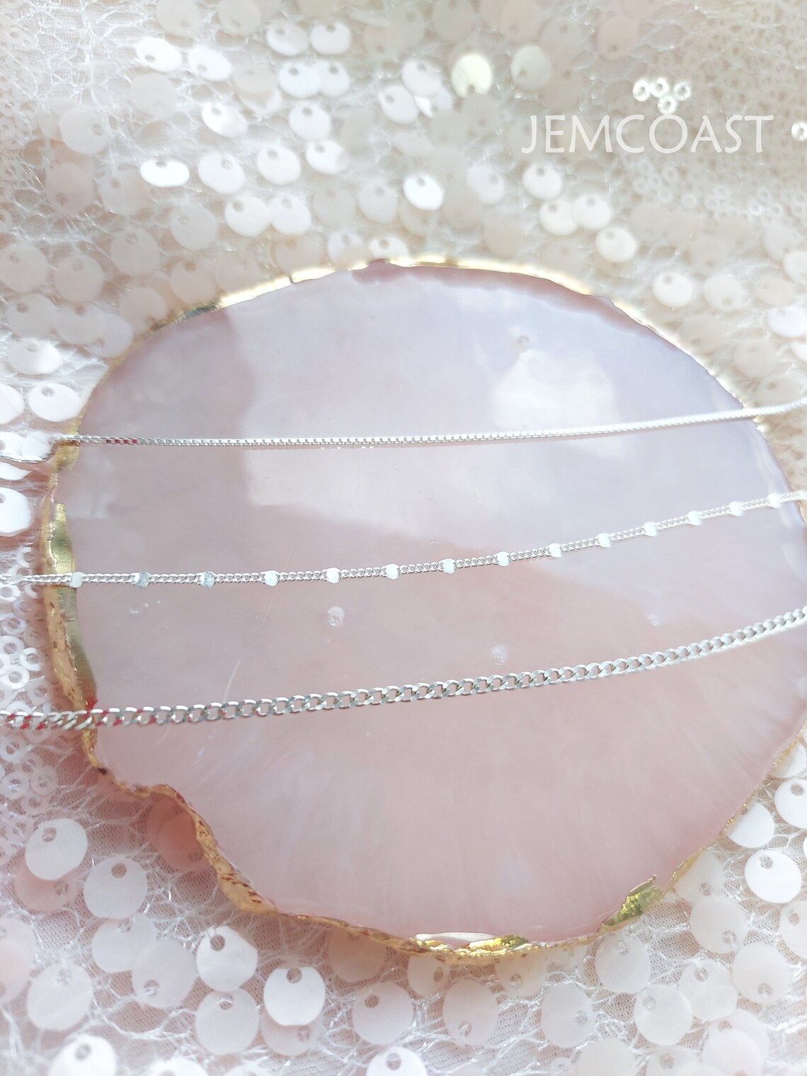 Silver DAINTY NECKLACES 3 Styles Simple Chains for Layering - Etsy