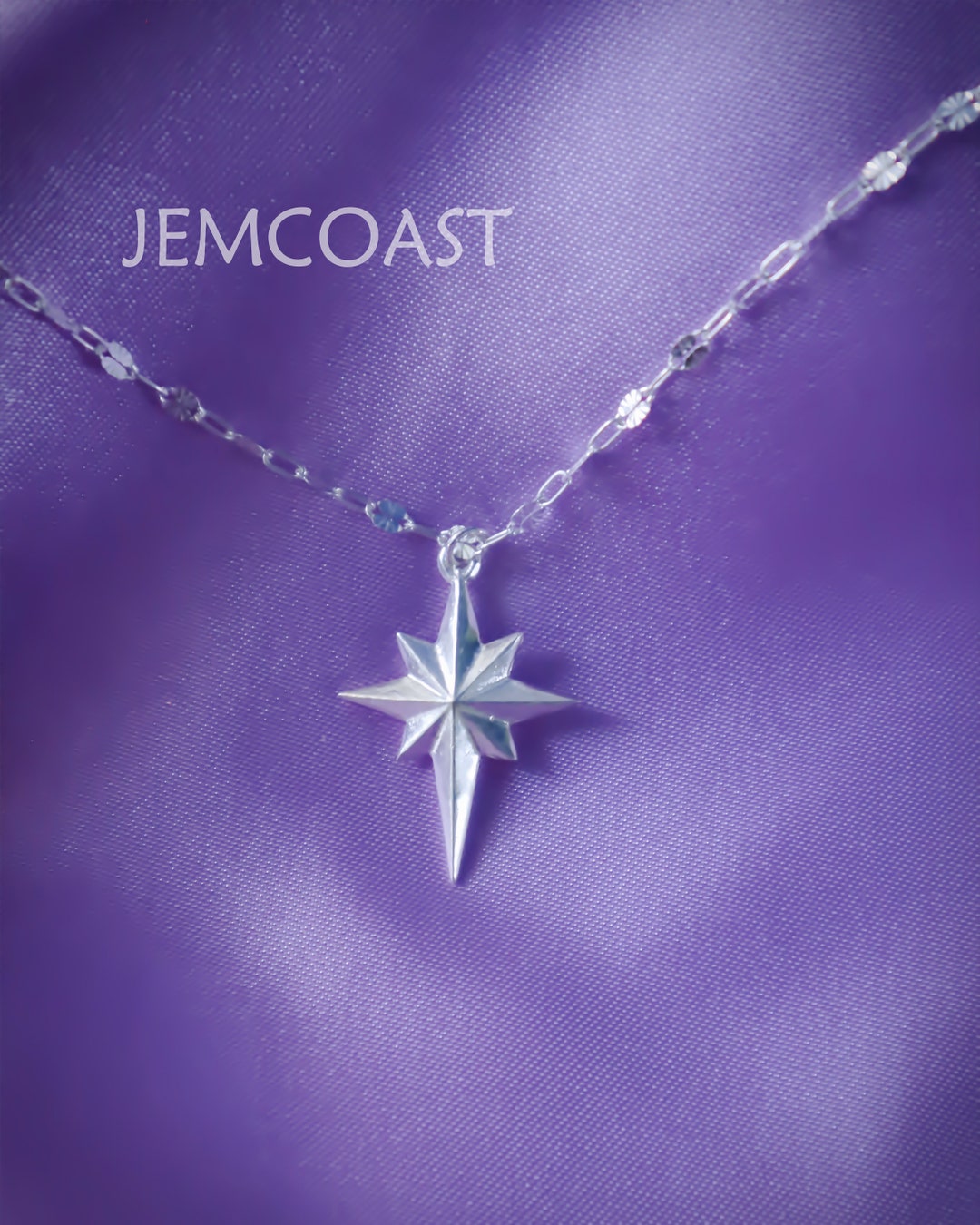 Silver BETHLEHEM STAR NECKLACE • Statement Necklaces • Big Star of ...