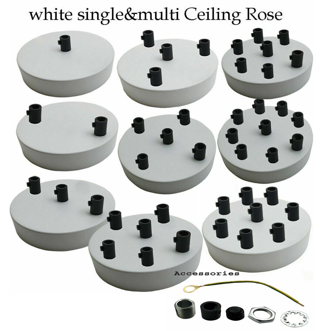 Vintage Single & Multi Point Outlet Ceiling Roses Use With - Etsy