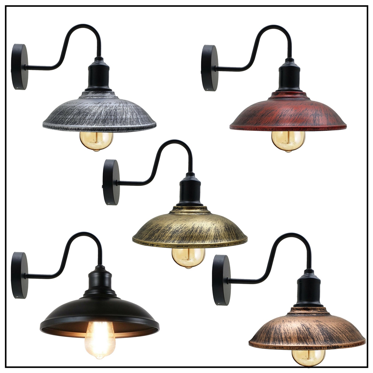 Vintage Retro Rustic Style Wall Lamp Single Head Lifting - Etsy