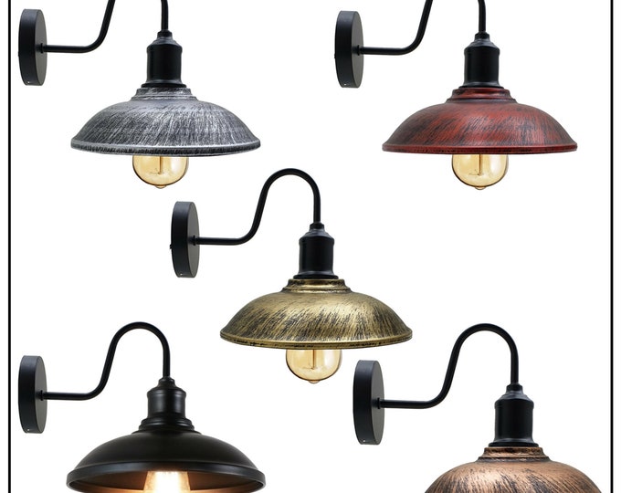 Vintage Retro Rustic Style Wall Lamp Single Head Lifting Rustic Wall ...