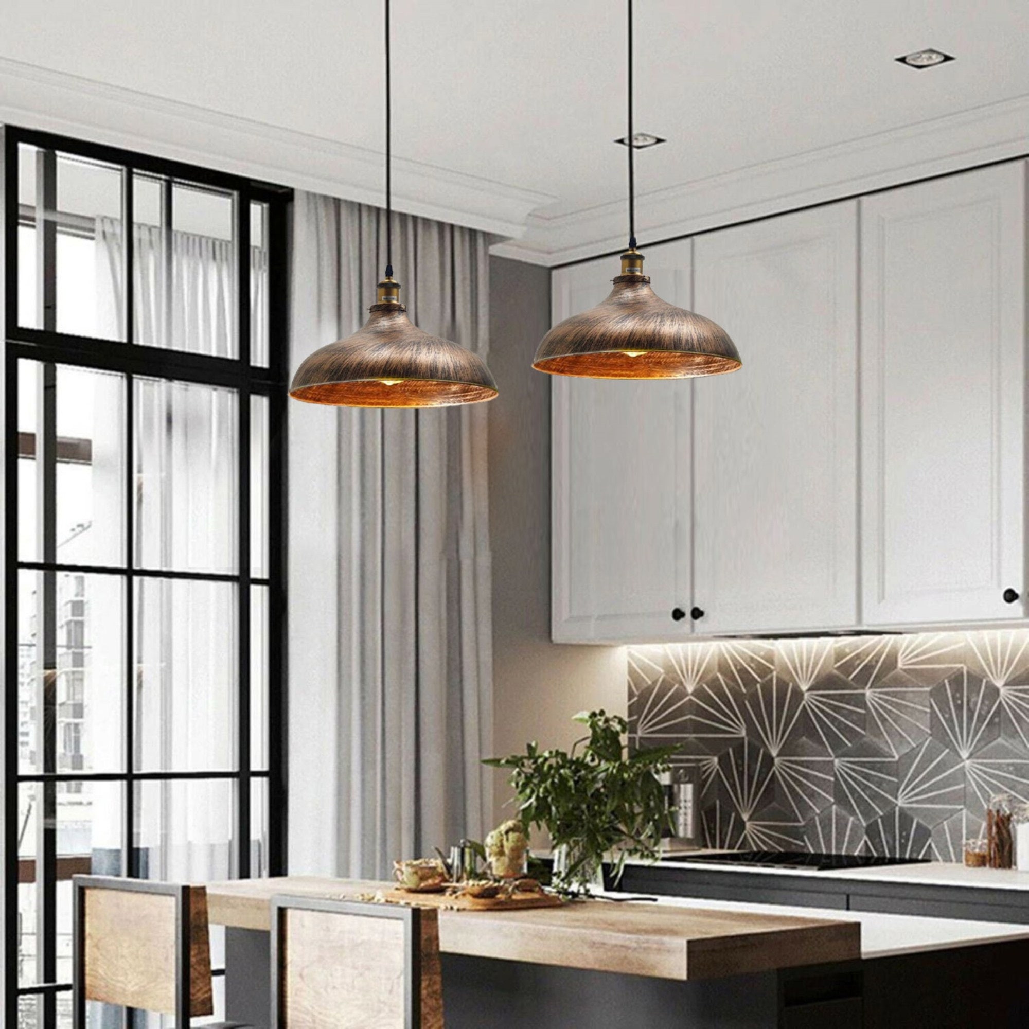 Antique Style Rustic Metal Pendant Light Hanging Ceiling - Etsy UK