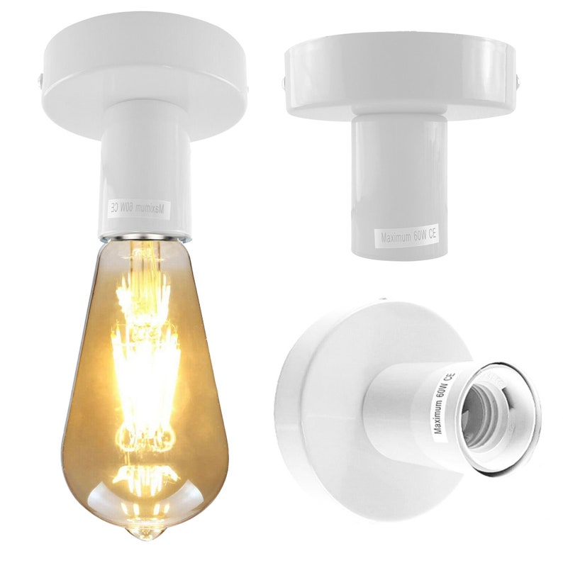 Ceiling Fitting Light Retro Flush Mount E27 Cap Modern Ceiling | Etsy UK