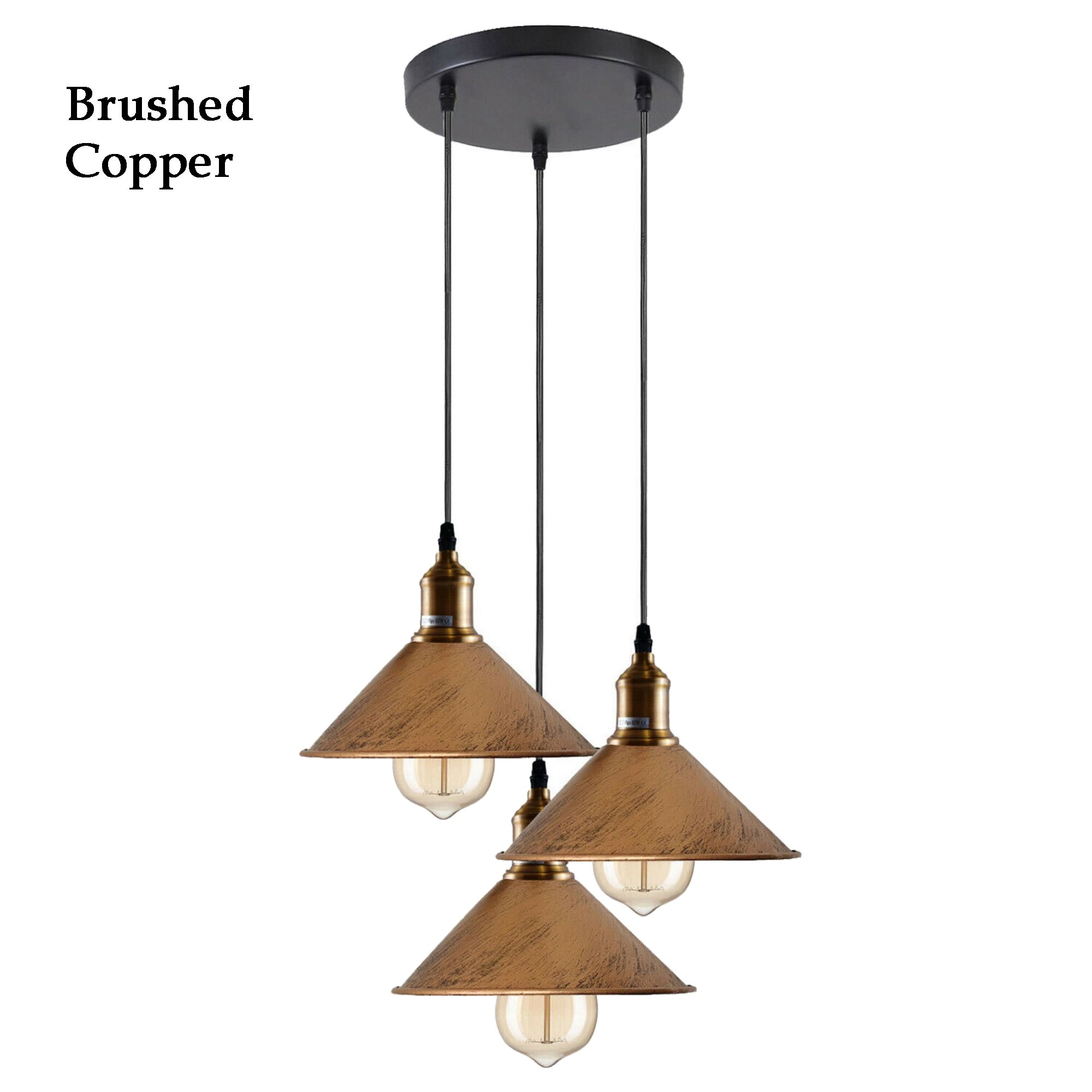 Colour Cluster Pendant Light Ceiling Lampshade Brushed Metal - Etsy