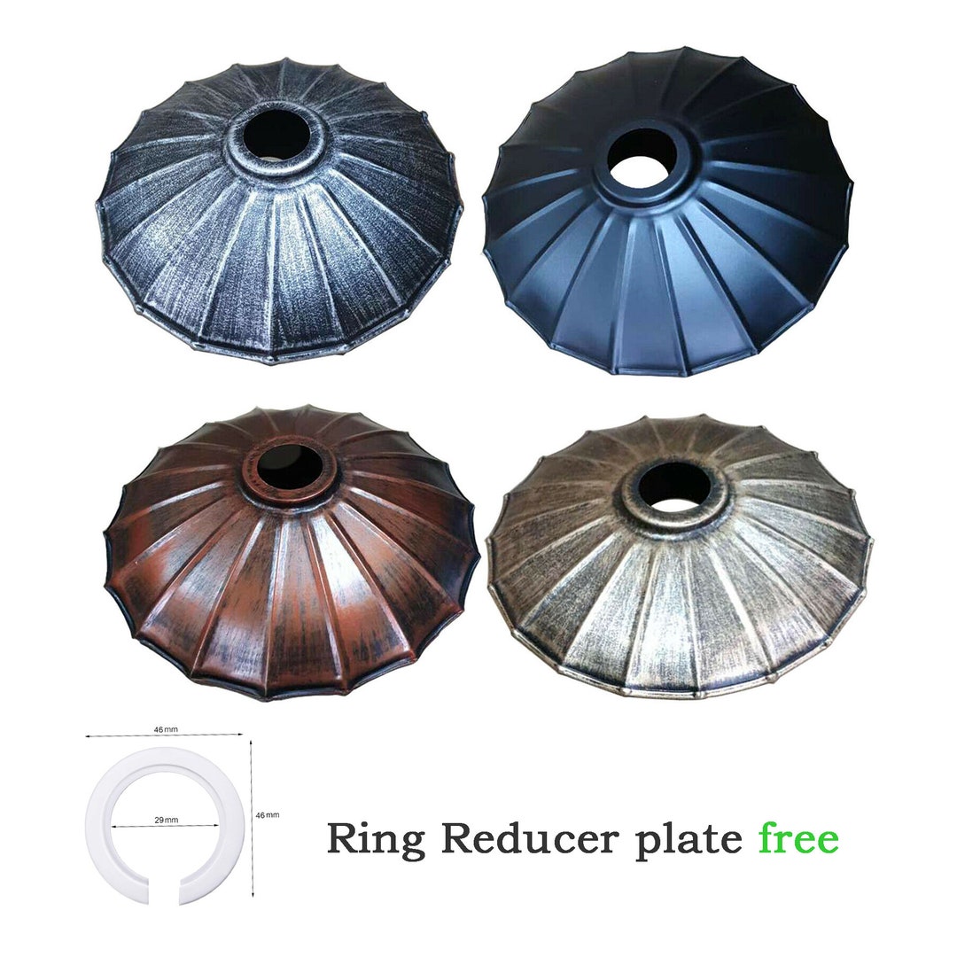 Easy Fit Metal Pendant Shades Ceiling Lighting Brushed Handwork ...