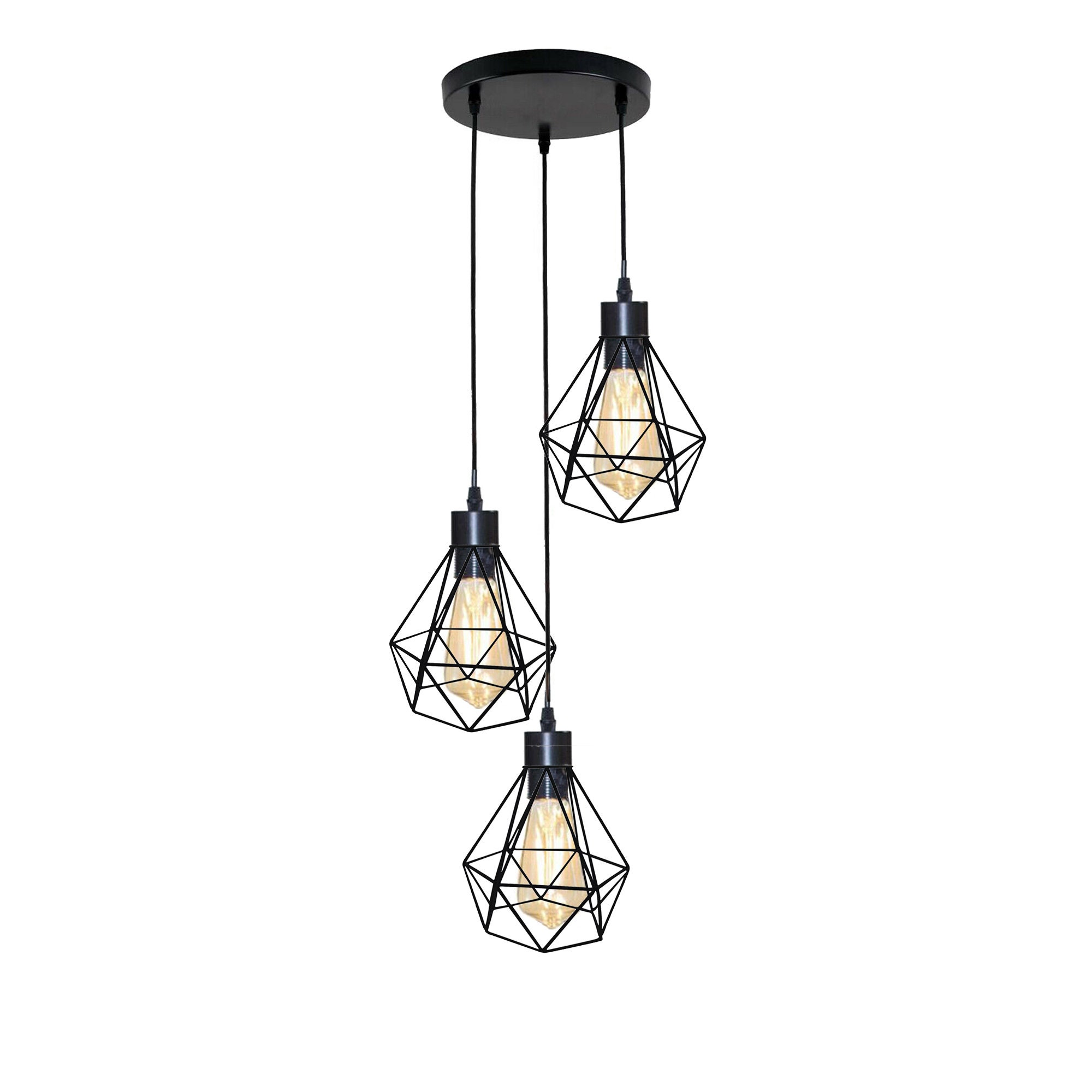 Metal Wire Cage Light Fixture Bulb Guard Vintage Industrial - Etsy UK